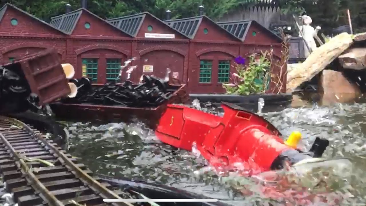 JAMES CRASHES INTO A LAKE - YouTube