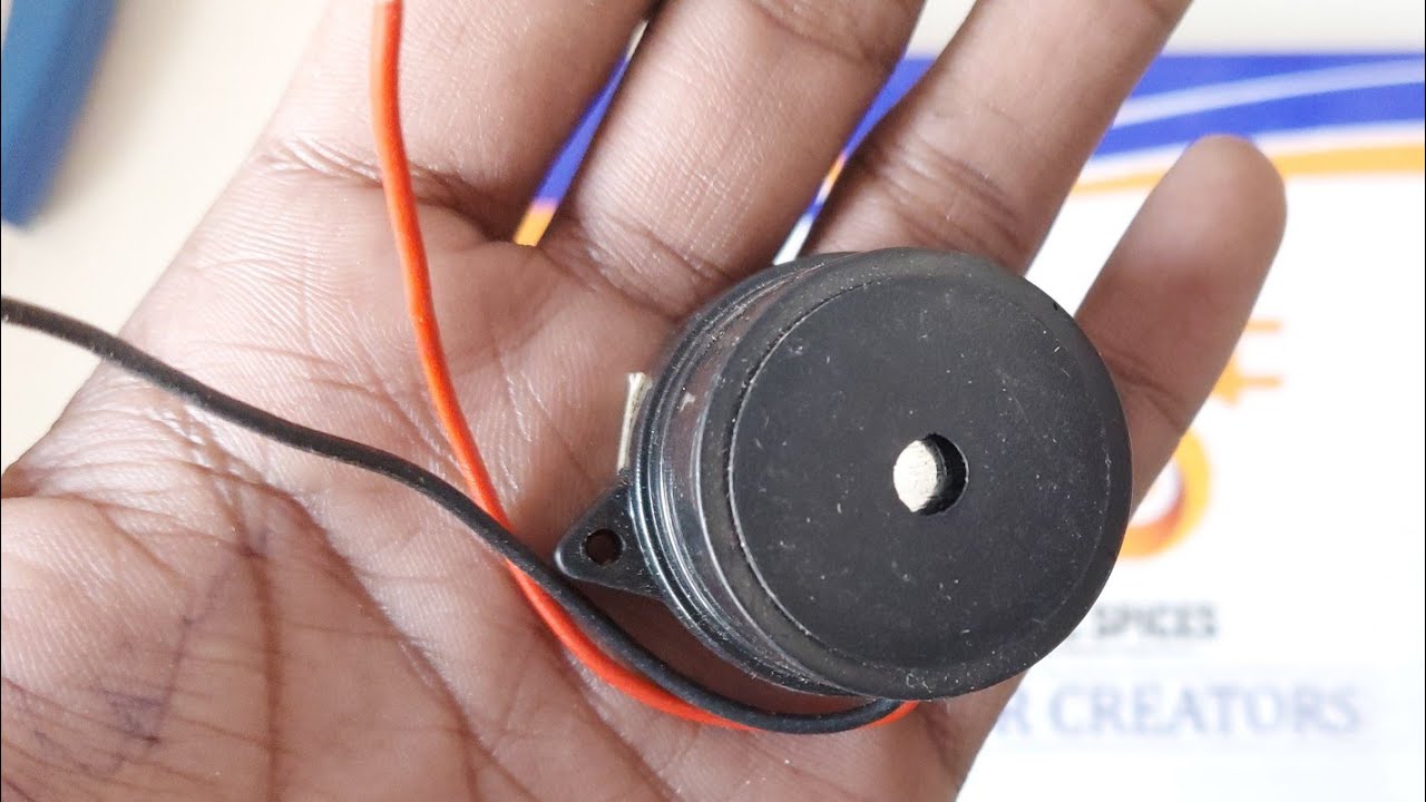 DC Buzzer with Small Enclosed Piezo Electronic Buzzer Alarm 5v-12v with ...