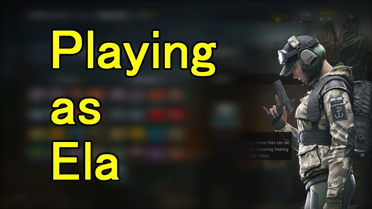 【R6S】Playing as Ela - PC R6S Gameplay - YouTube
