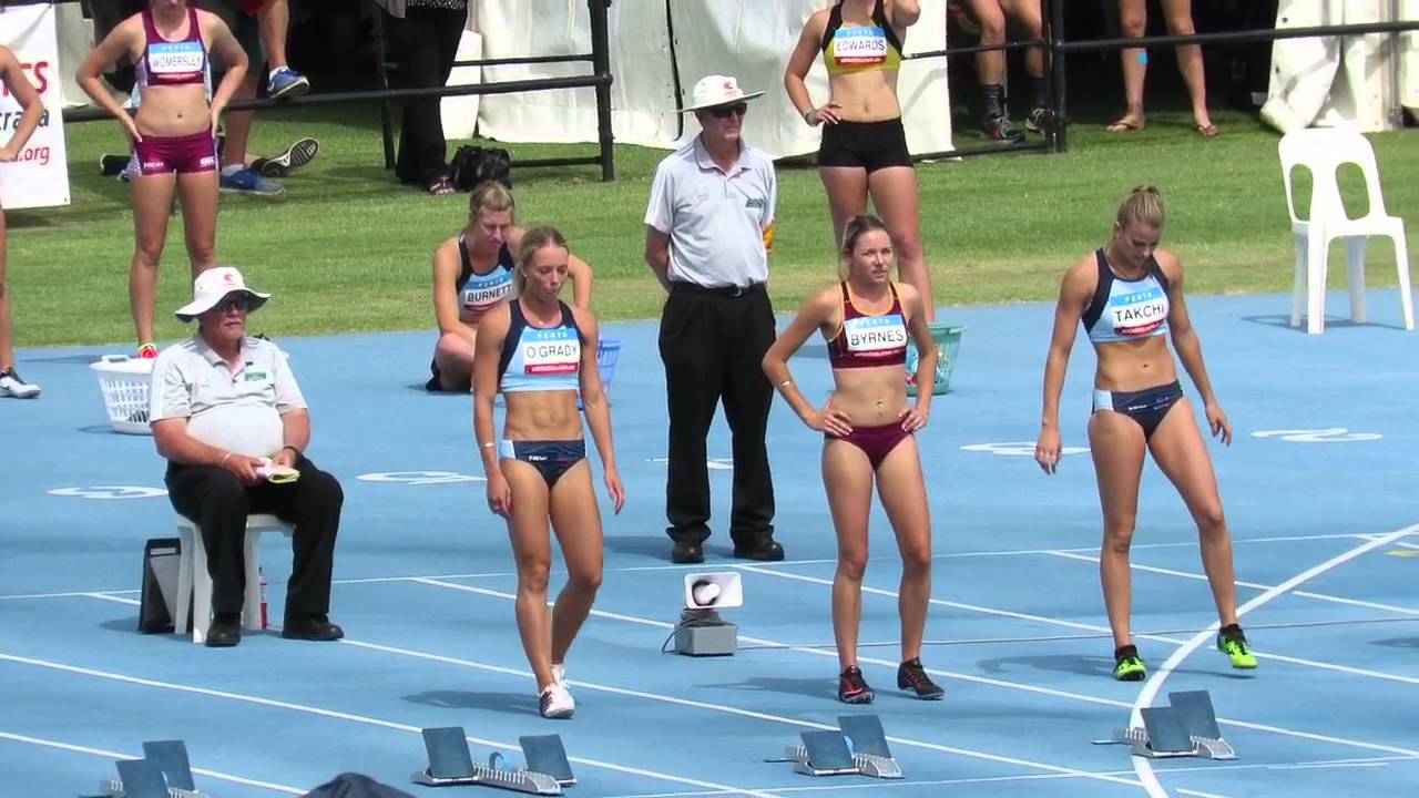 100MH H1 U20W Danielle Shaw 13.76 +0.4. 2016 Australian Junior Championships - YouTube