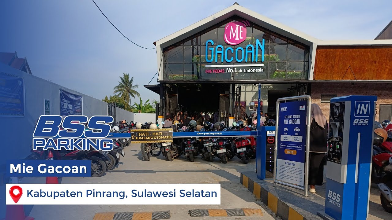 Palang Parkir Otomatis Manless Berbayar Mie Gacoan, Kabupaten Pinrang ...