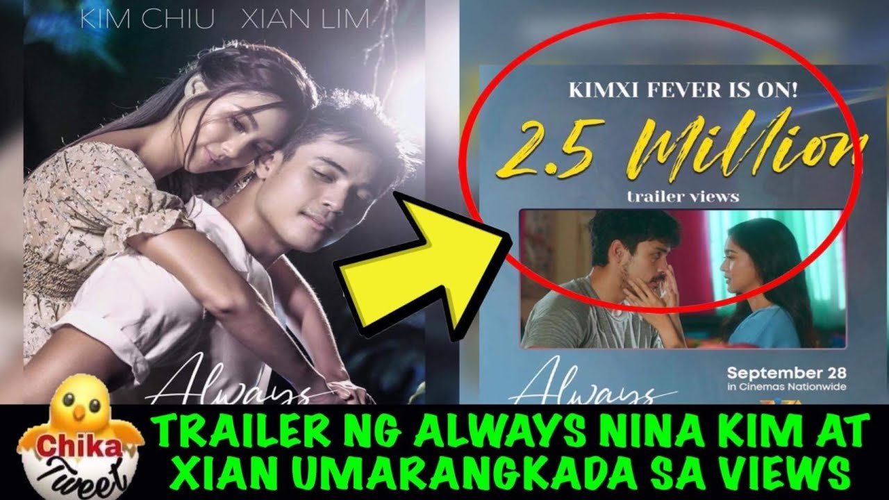 TRAILER NG ALWAYS NINA KIM AT XIAN UMARANGKADA SA VIEWS - YouTube