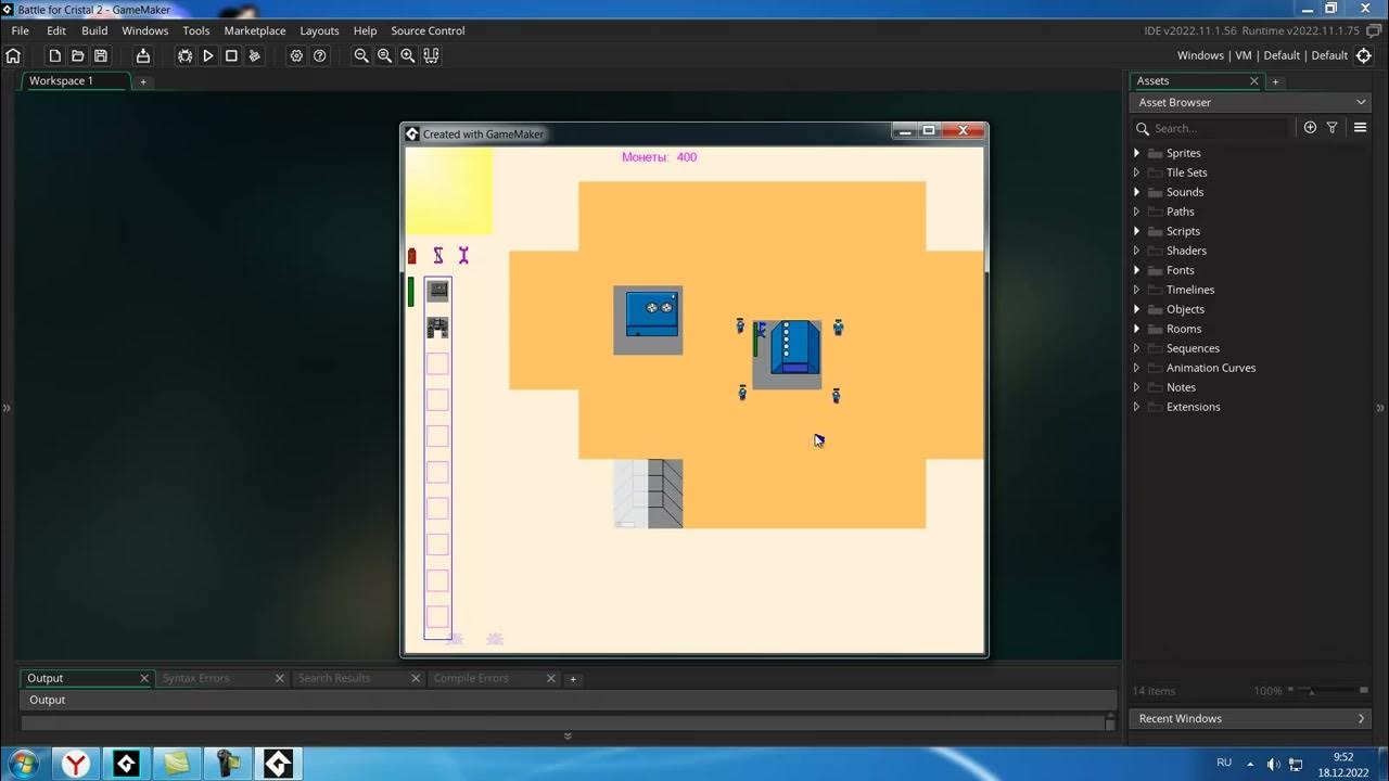 битва за кристалл game maker studio 2 rts - YouTube