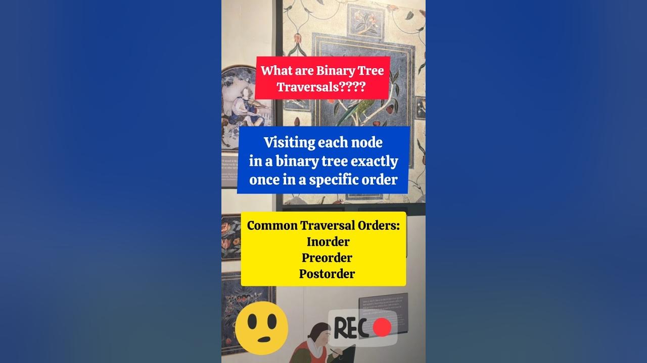 Binary Tree Traversal Data Structure And Algorithm Binary Binarytree Yt Ytshorts Shorts
