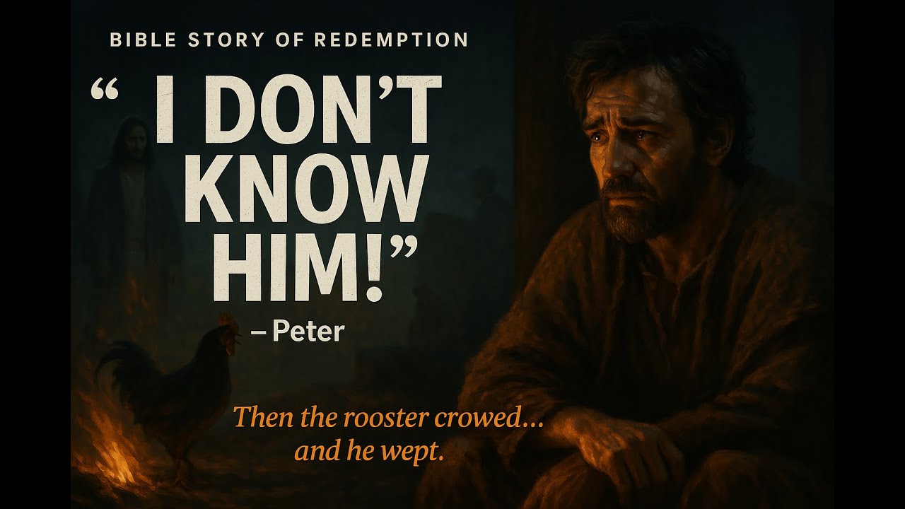 Peter Denied Jesus 3 Times |The Rooster Crowed and He Wept | Bible ...