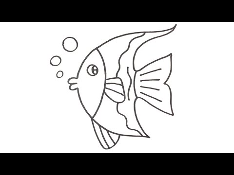 How to DRAW A FISH EASY Step by Step - YouTube