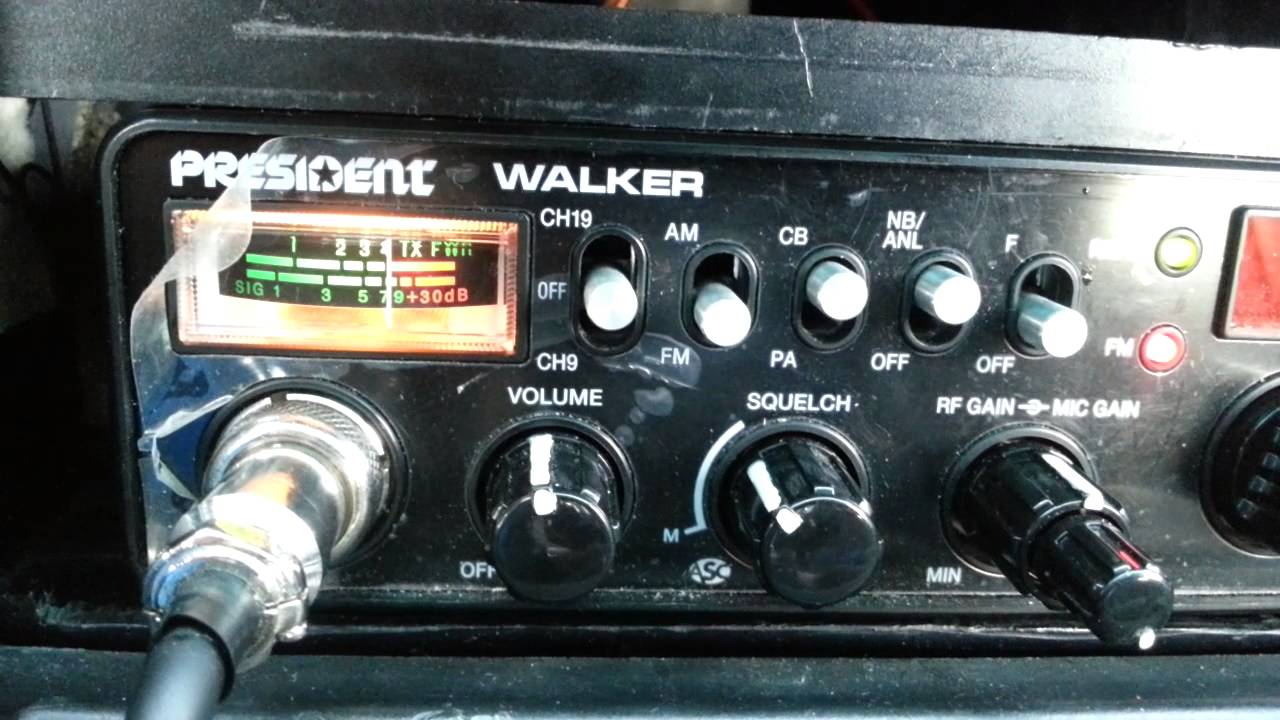 President Walker 60 km w FM, 2 waty - YouTube