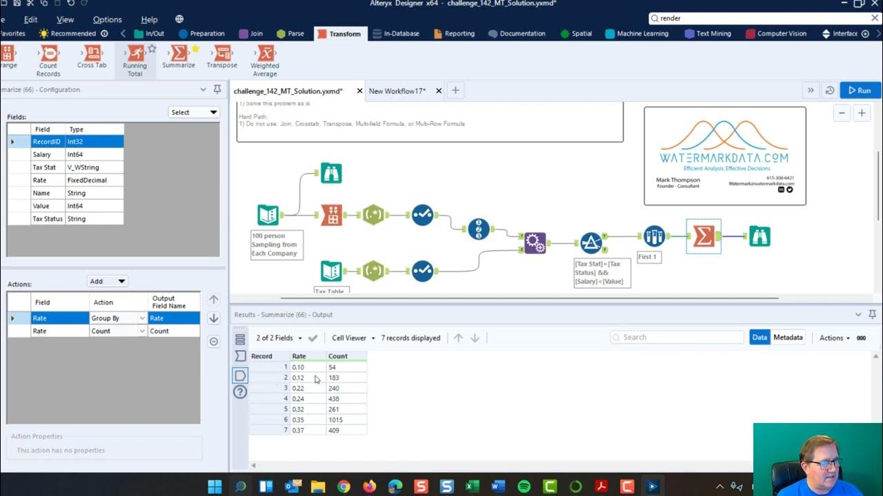 Alteryx Tutorials, Challenge 142, Basic - YouTube