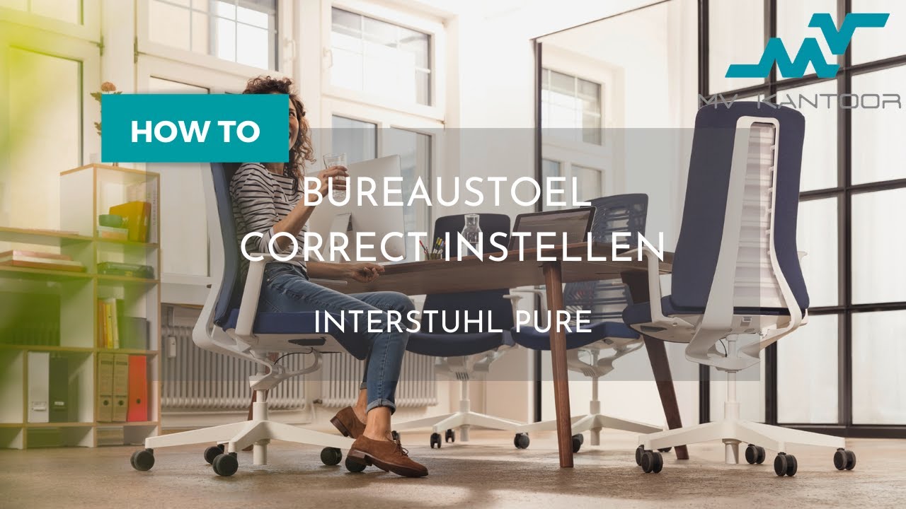 Bureaustoel Interstuhl Pure Instellen - YouTube