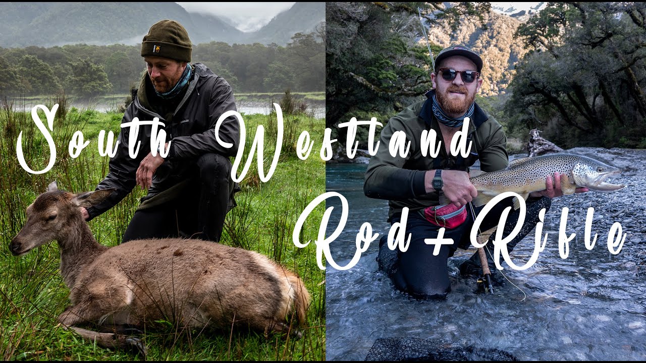 South Westland NZ Rod & Rifle - Late Spring Red Deer Hunting and Brown ...