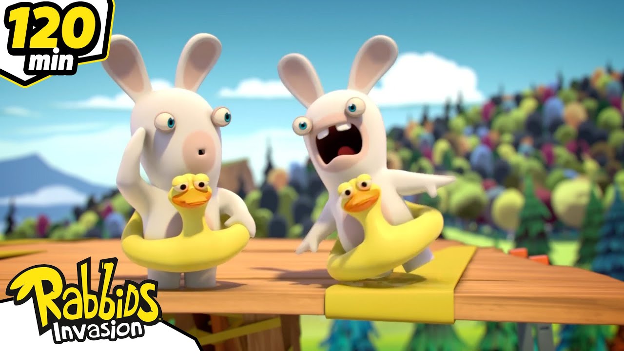 ¿Los Rabbids Se Atreven al Gran Salto? 😂 🛟 Rabbids La Invasión ...