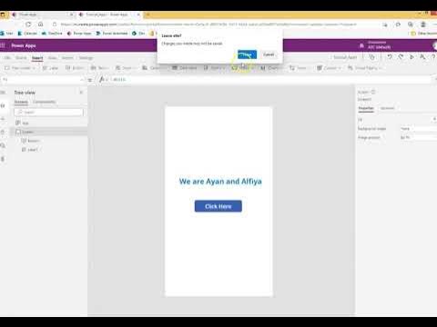 Lesson2 - Label and Button - Power Apps 1000 Videos - YouTube