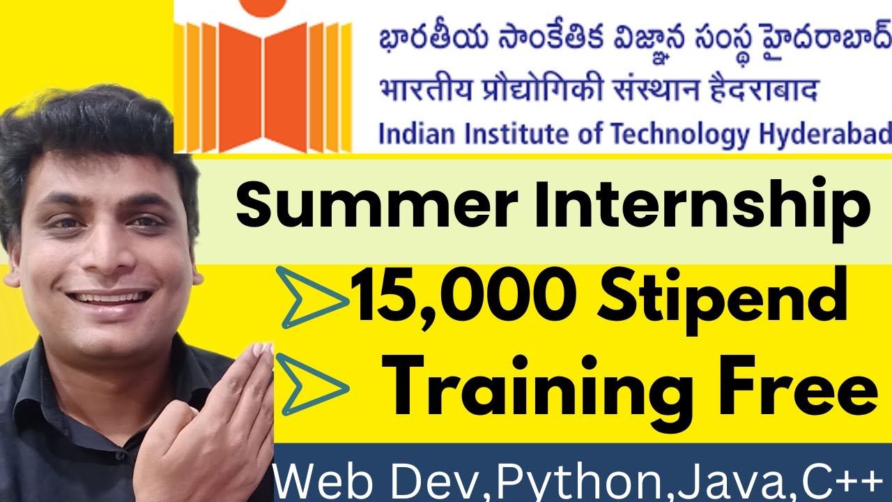 IIT Training Internship Program Get 15,000 Stipend | Web Dev Java C++ ...