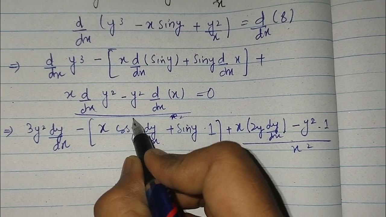 Implicit function Differentiation 12th Class Mathematics - YouTube