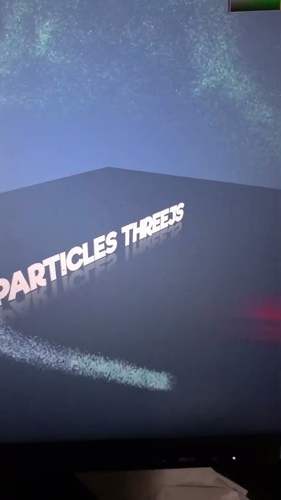Css 3d Text Effect Blended With Threejs Particles Shorts Jmc23id Youtube
