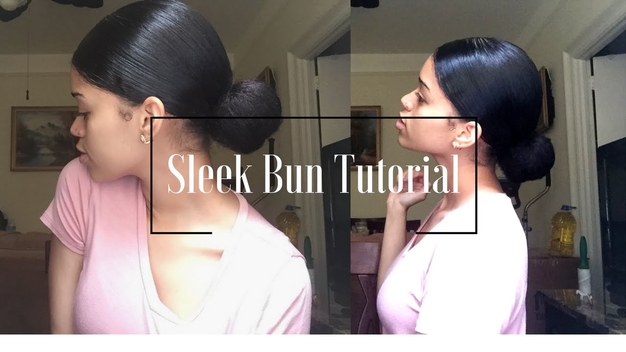 Sleek bun tutorial !| Cherrycurls - YouTube