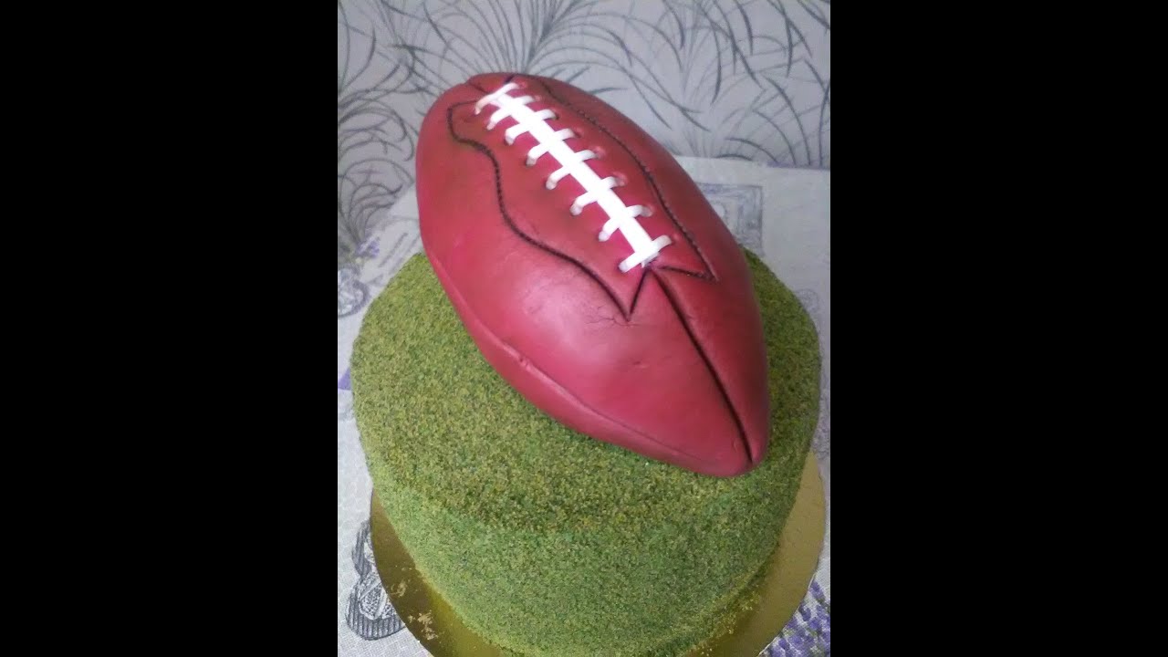 American football sport cake - YouTube