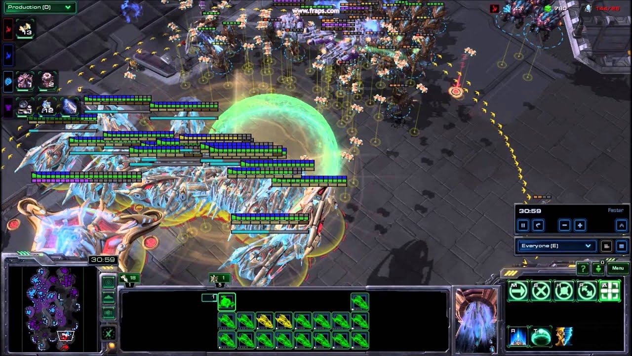 Starcraft 2 ǂ Power of Protoss Carriers ǂ Epic Moment - YouTube