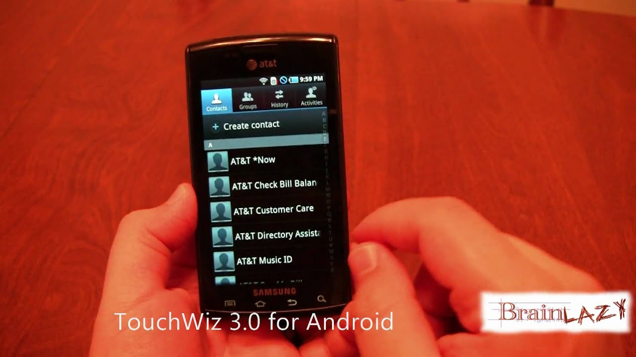 TouchWiz 3.0 for Android - AT&T Captivate a part of the Samsung Galaxy ...