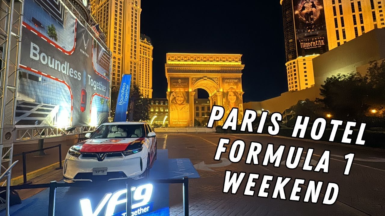 Saturday Night at Paris Hotel Las Vegas Formula 1 Race Weekend - YouTube