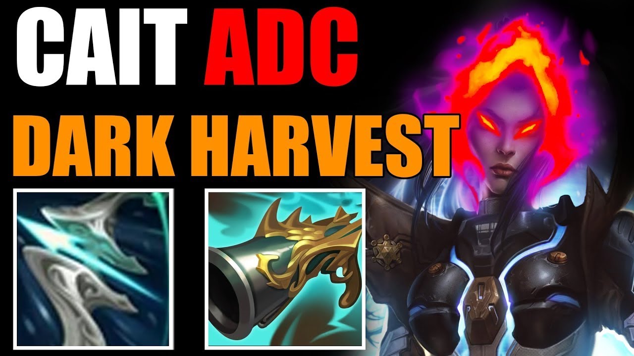 Perfect Game Dark Harvest Caitlyn Carry | Caitlyn ADC Gameplay - YouTube