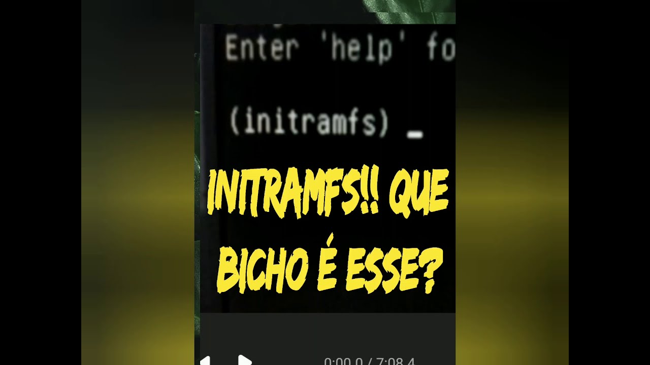 Initramfs como resolver esse problema fácil fácil usando menos de 20 letrinhas e um enter - YouTube