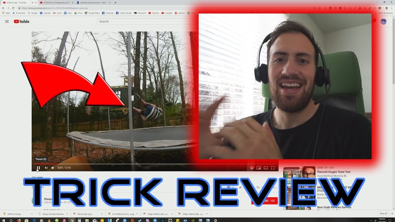 Fan Trick Review - Barani, Side Flip, Double Front Flip - YouTube