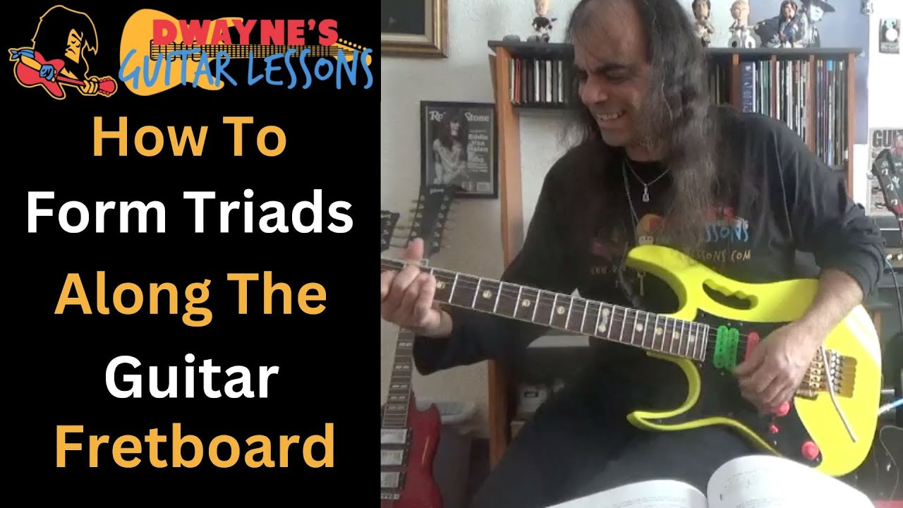 Form Triads On The Guitar Fretboard: Beginner Guitar Lesson - YouTube