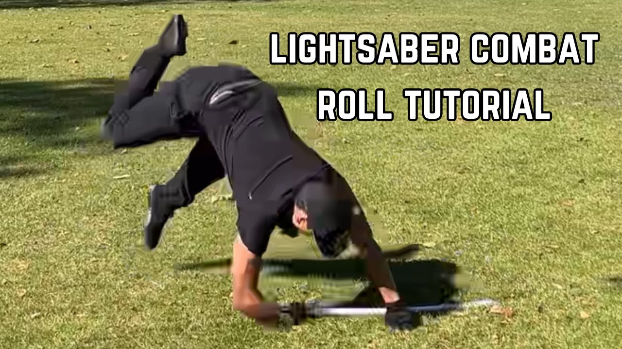 LIGHTSABER COMBAT ROLL TUTORIAL #starwars #lightsaber #tutorial - YouTube