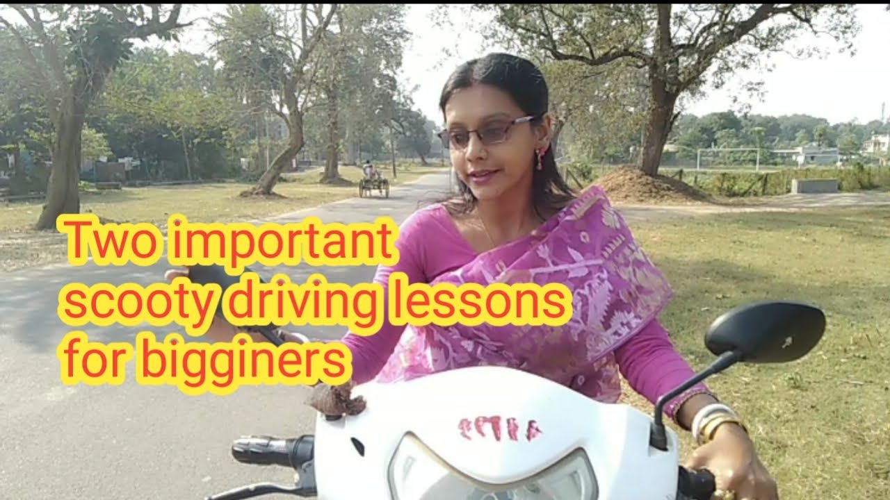 Two important scooty driving lessons for beginners - YouTube