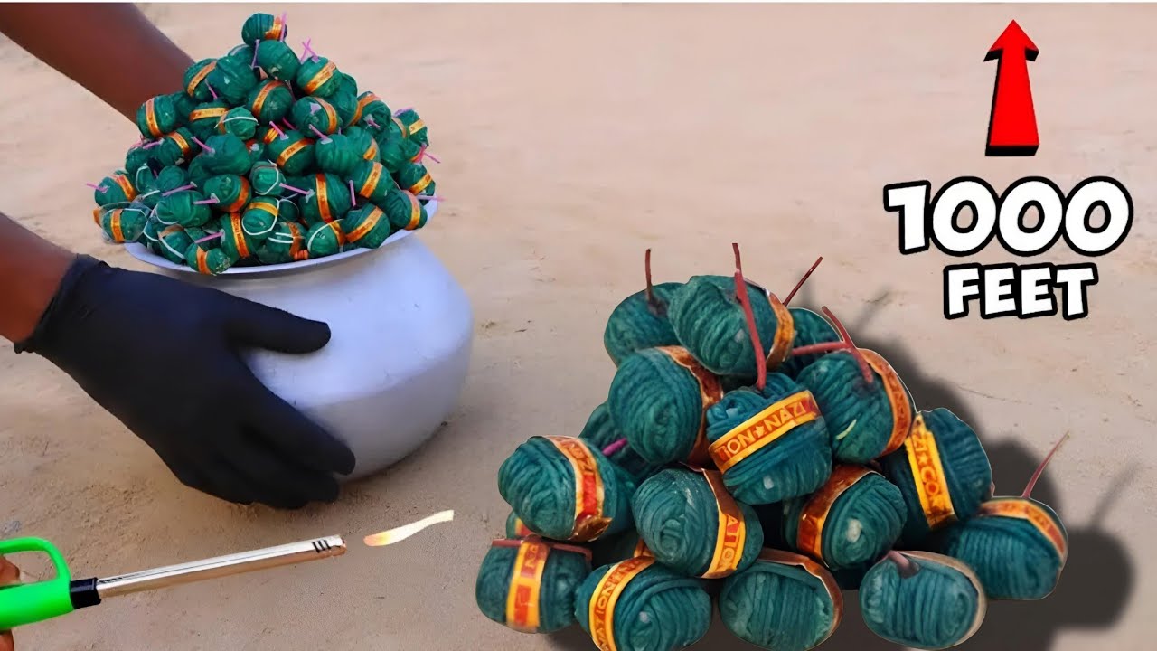 10000 Firecrackers Were Put Into The Snake 🐍 at One Time || Diwali ...