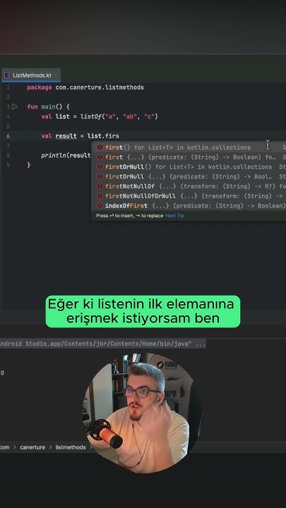 Kotlin List Metotları Kotlin Collections Android Kotlintutorial Youtube