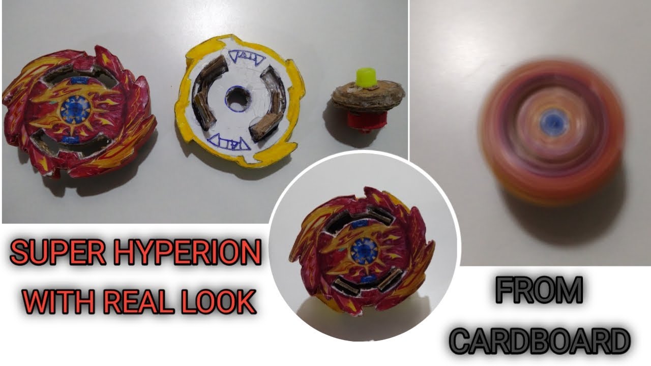 How to make Super Hyperion Beyblade - YouTube