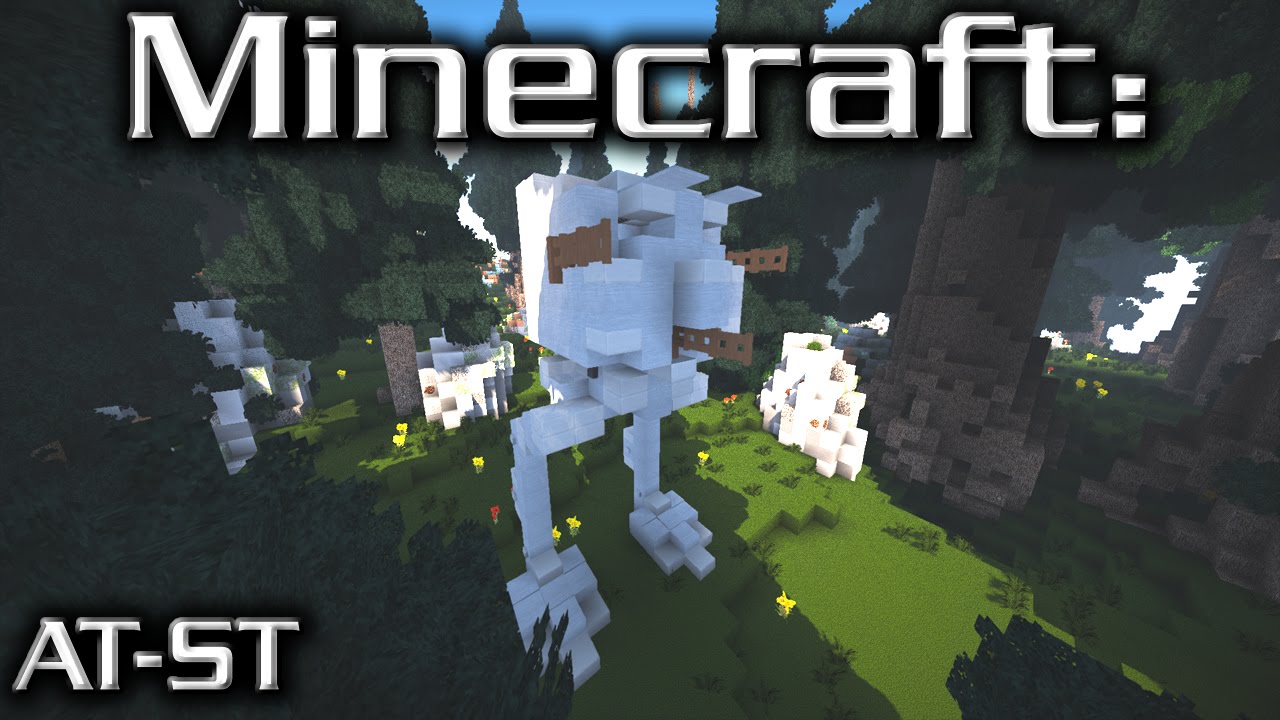 Minecraft: Star Wars: AT-ST Tutorial (2/1 Scale) - YouTube