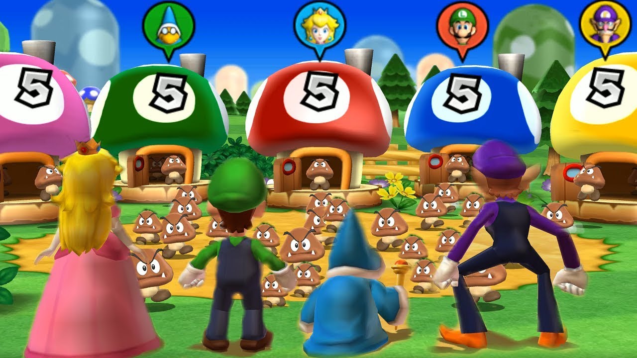 Mario Party 9 - Goomba Village, Goomba Bowling, Goomba Spotting ...