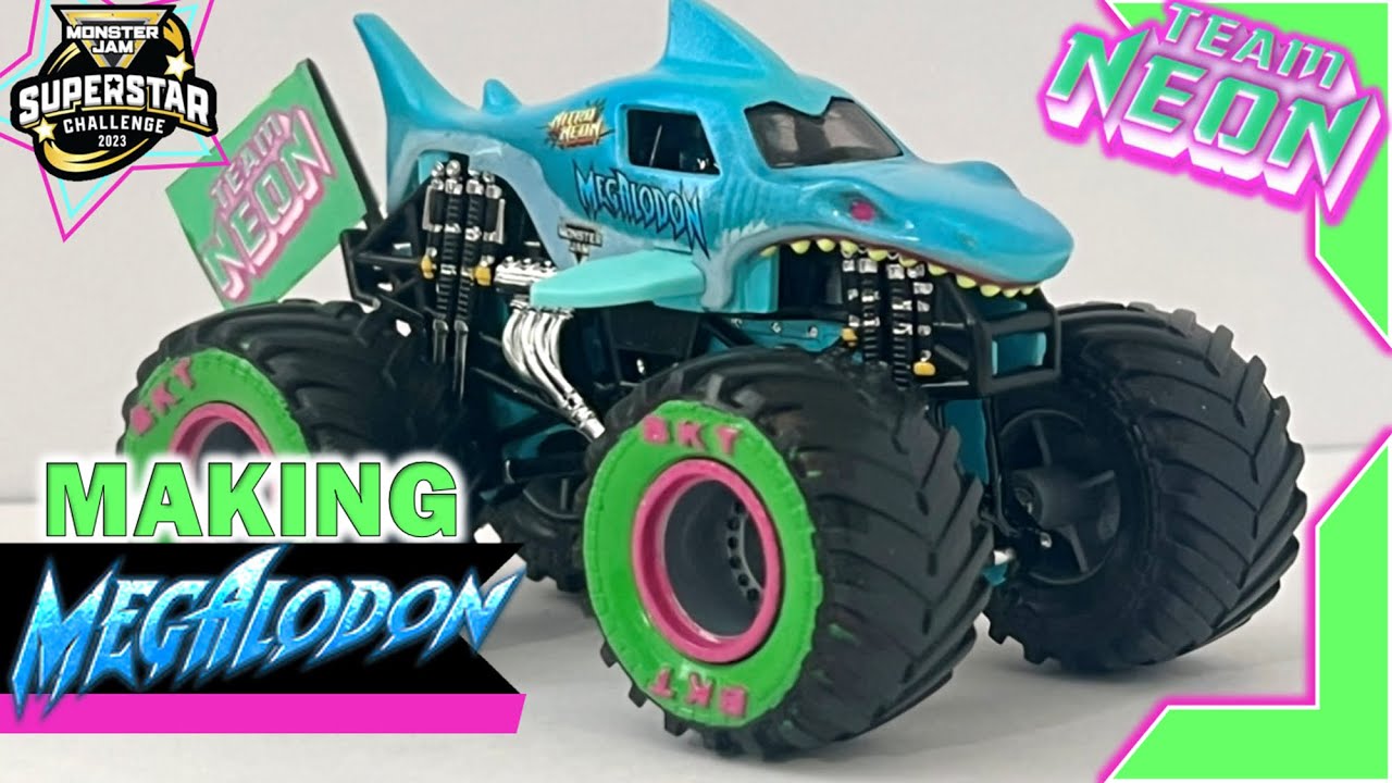Making Megalodon NEON | Monster Jam Customs (Superstar Replicas) - YouTube