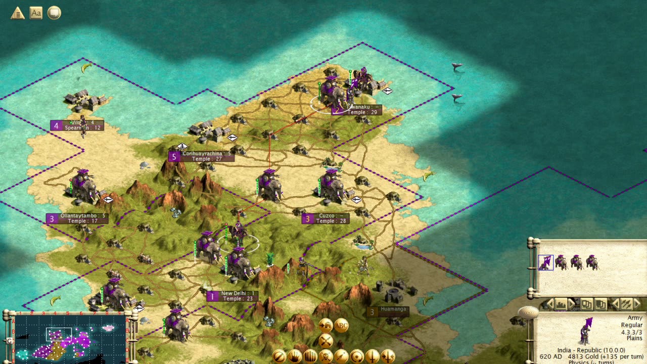 Gandhi Plays Civ 3 On Sid Part 6 - YouTube
