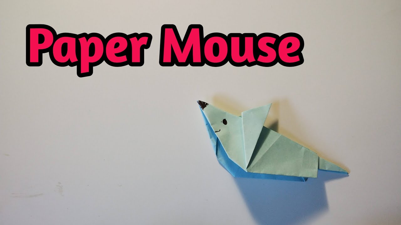 Cute Origami Mouse folding - Paper Mouse Easy for Beginners - YouTube