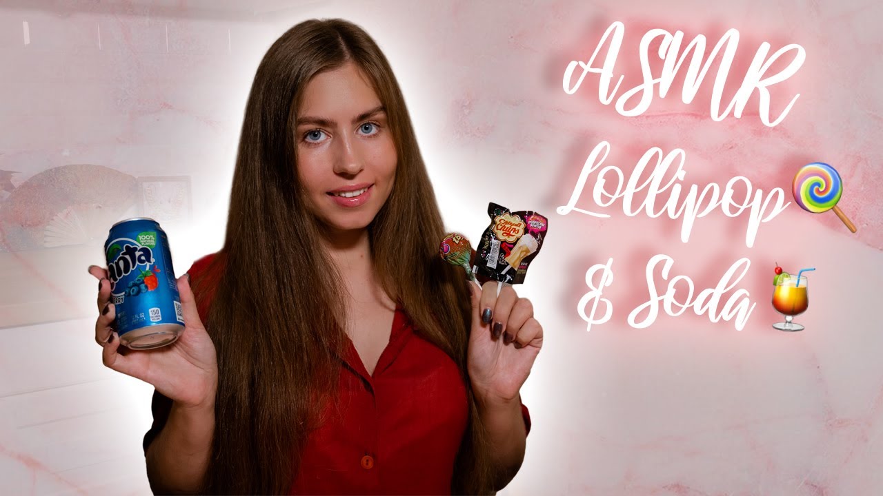 [ASMR] Lollipop🍭 And Soda🍹 - YouTube