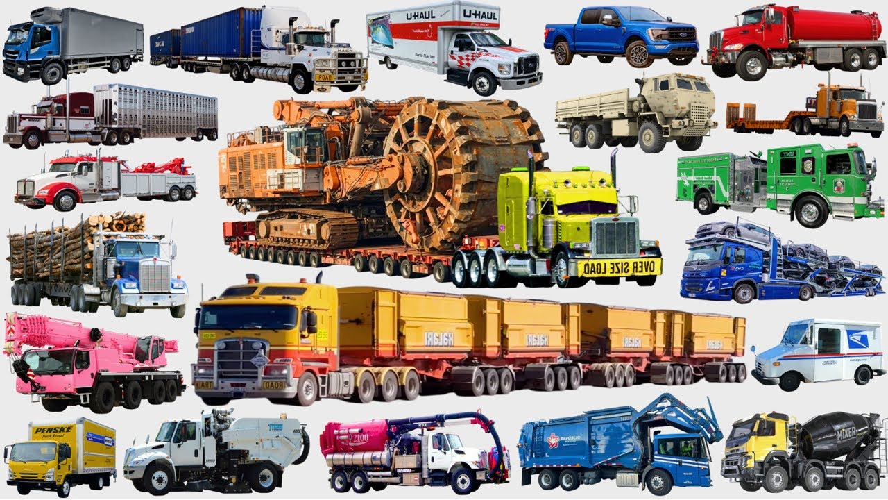 BIG Truck | Truck Name Collections | Learn Trucks Vehicles | Trucks ...