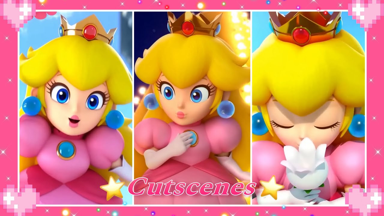 💗 Super Mario RPG - (Switch) All Peach Cutscenes 💗 - YouTube
