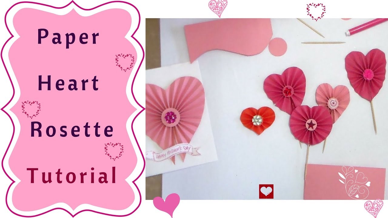 How to make Heart Rosettes Tutorial - YouTube