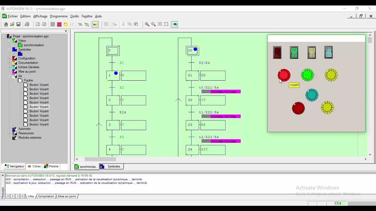 Le GRAFCET_PART 4_Simulation d'un grafcet de synchronisation avec le ...