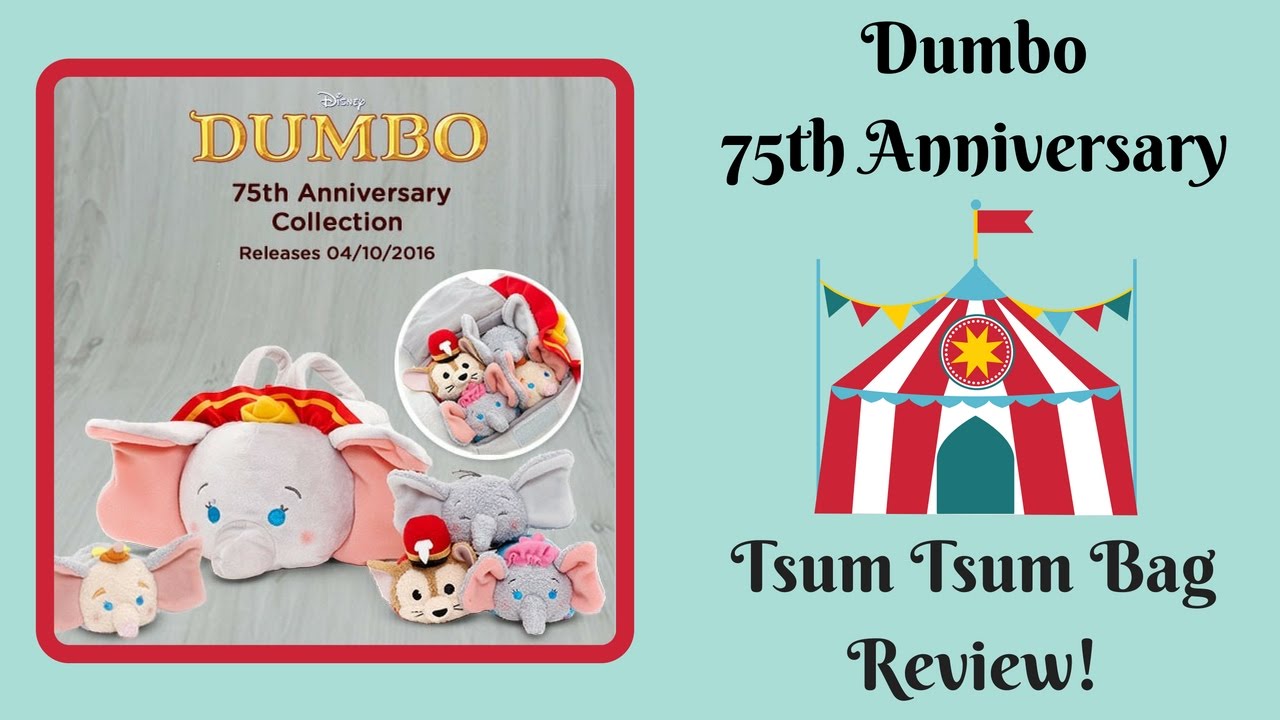 75th ANNIVERSARY DUMBO TSUM TSUM BAG REVIEW! - YouTube
