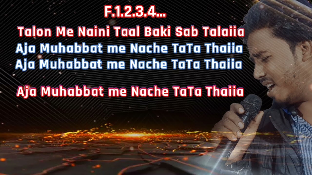 Talon Me Nainital Baki sab talayia karaoke with scrolling lyrics - YouTube