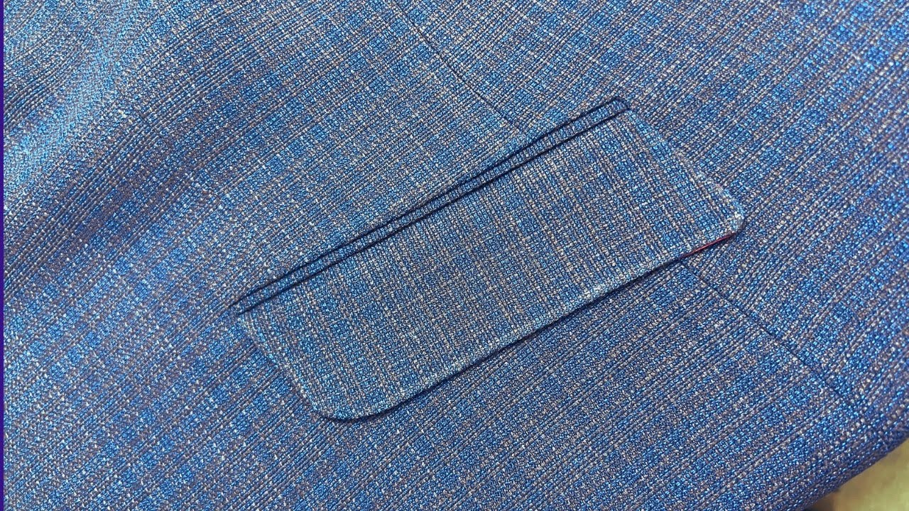 8. SUIT MAKING: How to make side pockets with flap - YouTube