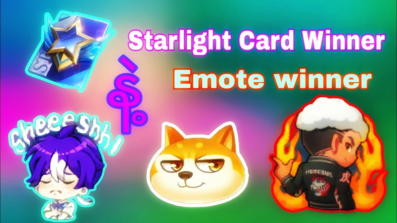 Starlight Card Winner & Emote Winner - YouTube