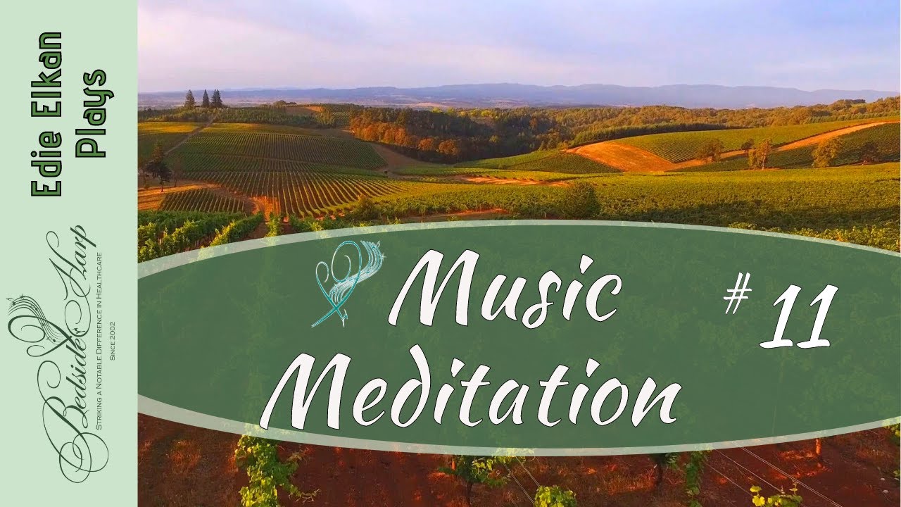 Harp Music 2 Minute Meditation with Edie Elkan Playing Japanese song ...