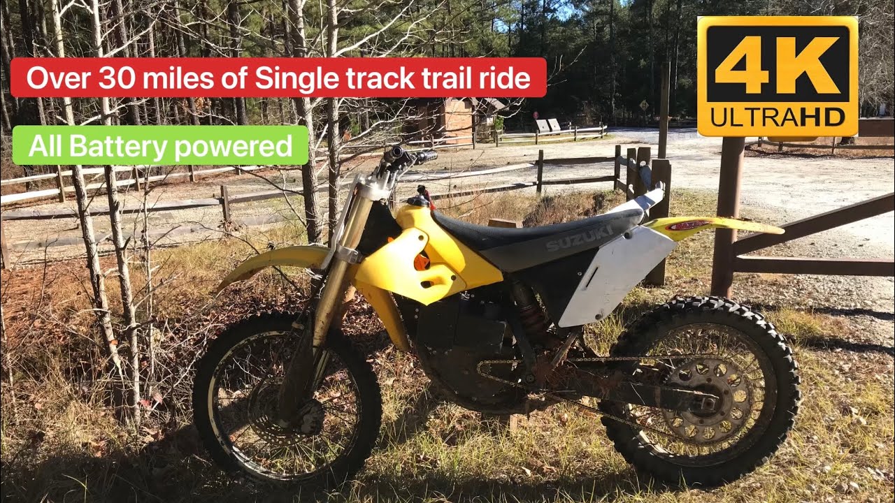 My Longest single track trail ride at enoree ohv trails - YouTube
