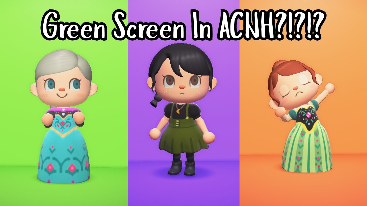 Green Screens In ACNH?!?! - The Tutorial - YouTube